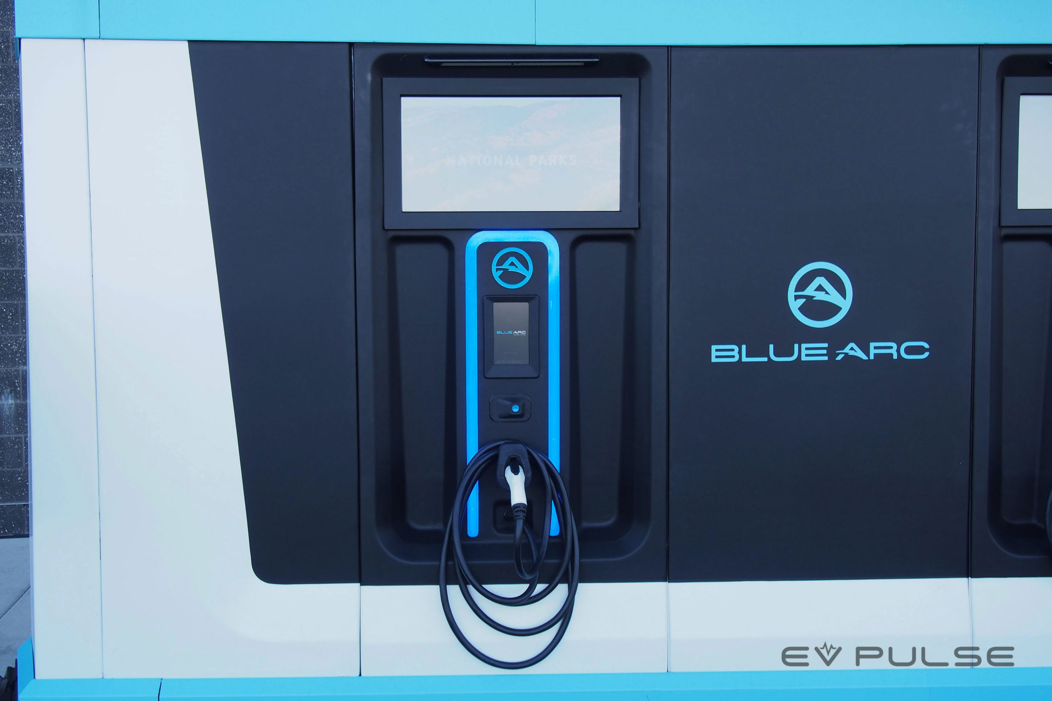 The Blue Arc Power Cube is a portable EV charger that can be driven ...