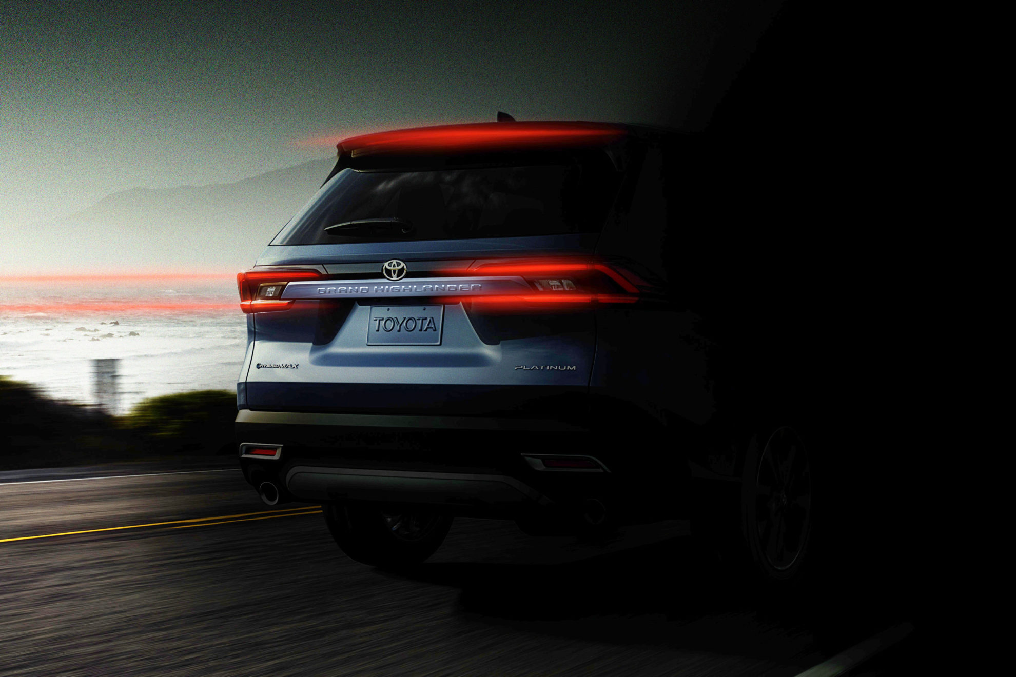 2023 Toyota Grand Highlander SUV teased, should offer Hybrid Max ...
